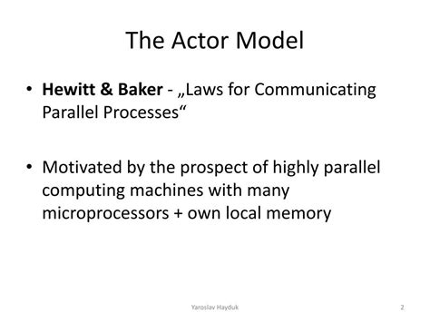 Ppt Concurrent Message Processing Using Transactional Memory In The