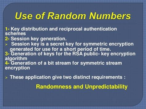 Information And Data Security Pseudorandom Number Generation And Stre