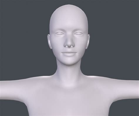 Artstation Female Basemesh Game Assets