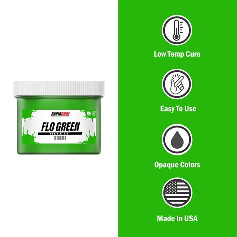 Rapid Cure Fluorescent Green Screen Printing Plastisol Ink Screen