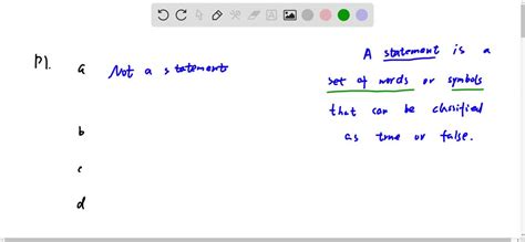 Solvedwhich Sentences Are Statements If A Sentence Is A Statement Classify It As True Or