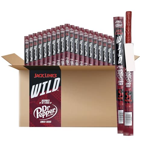 Jack Links Wild Snack Sticks Dr Pepper Inspired Flavors