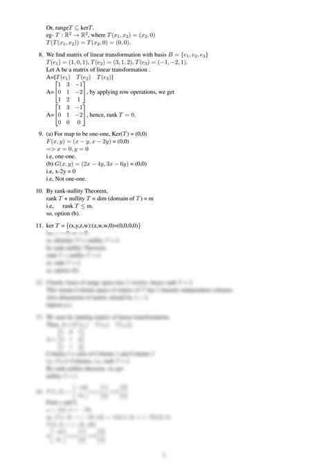 SOLUTION Tutorial Solution Linear Algebra Studypool
