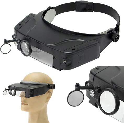 Lupa nagłowna okulary precyzyjne diody led 11x 11617690562