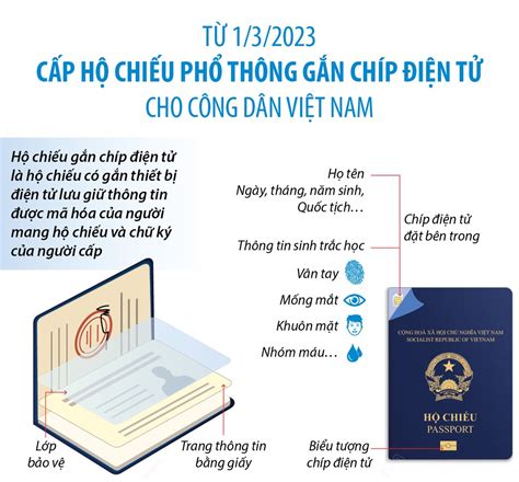 Từ 132023 Cấp Hộ Chiếu Phổ Thông Gắn Chíp điện Tử Cho Công Dân Việt