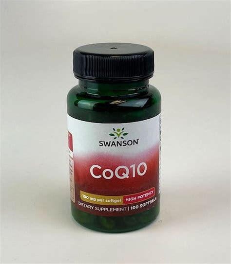 Swanson High Potency Coq10 100mg Softgel Dietary Supplements For Heart