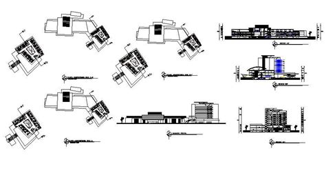 Commercial Building Design In AutoCAD File