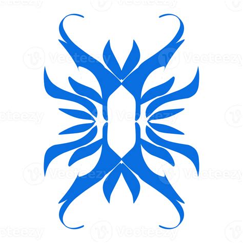 Blue Color Ethnic Mandala Patern Design Illustration Perfect For Logos