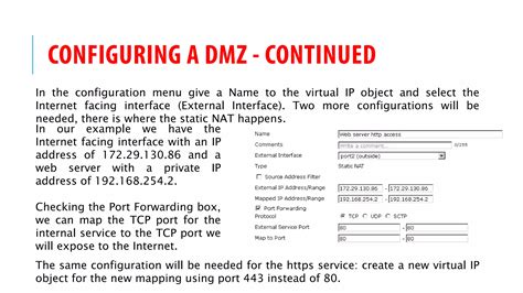 Fortigate Firewall How To Dmz Ppt