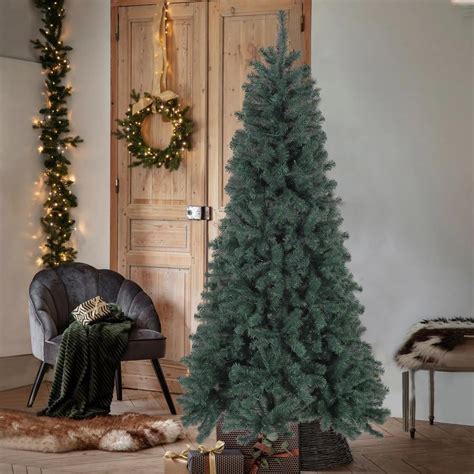 Wzto 65ft Snow Kissed Pine Flocked Full Christmas Tree 40 Inches