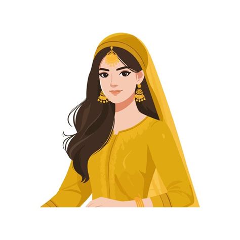Premium Vector Woman Wearing Yellow Dress Ai Generated Image
