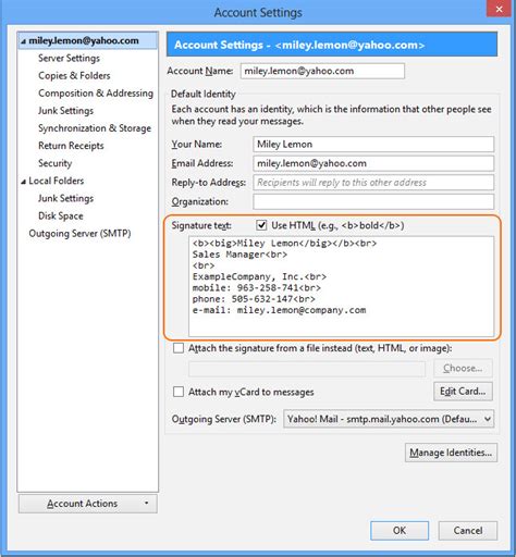 Html Email Signature Code Template How To Set Up Email Signature In