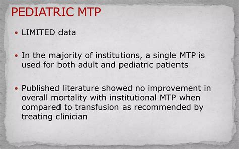 Massive Transfusion Protocol Pptx
