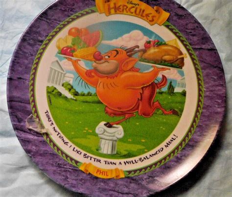 1997 Mcdonaldsdisneys Hercules Phil Hard Plastic Plate 95