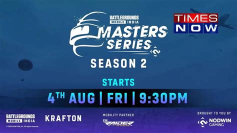 Bgmi Masters Series Season To Flag Off In August With A Prize Pool