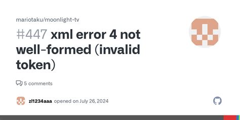 Xml Error Not Well Formed Invalid Token Issue Mariotaku