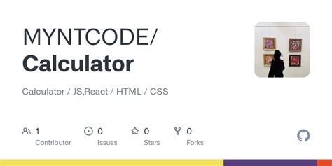 GitHub MYNTCODE Calculator Calculator JS React HTML CSS