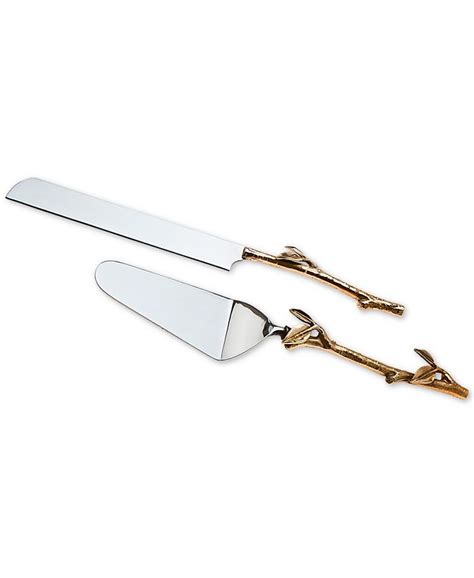 Godinger Leaf 2 Pc Cake Serving Set Macys