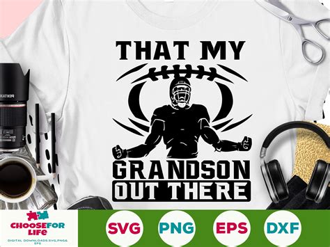 Thats My Grandson Out There Svg Grandson Svg Football Svg Etsy