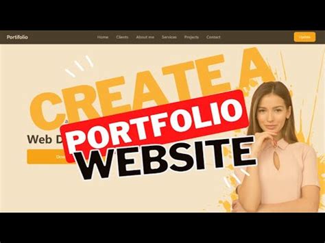 HOW TO CREATE A RESPONSIVE PORTFOLIO WESITE FROM SCRATCH YouTube