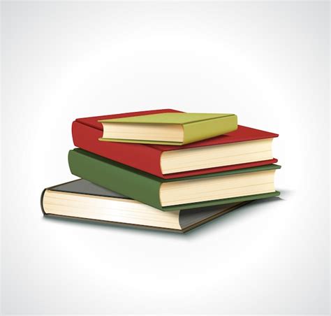 Premium Vector Stack Of Old Books Vector Illustration