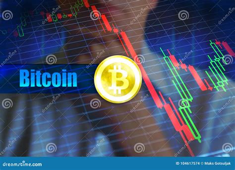 Bitcoin Volatility Concept Rapid Change Falling Bitcoin Price Graph
