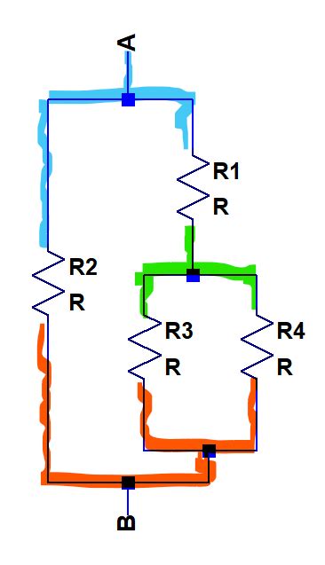 Homework And Exercises How Do I Simplify A Circuit With Connecting Wires In It Physics