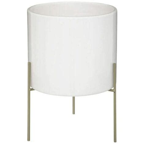 Cache Pot Sur Pied Sublima Cm Blanc