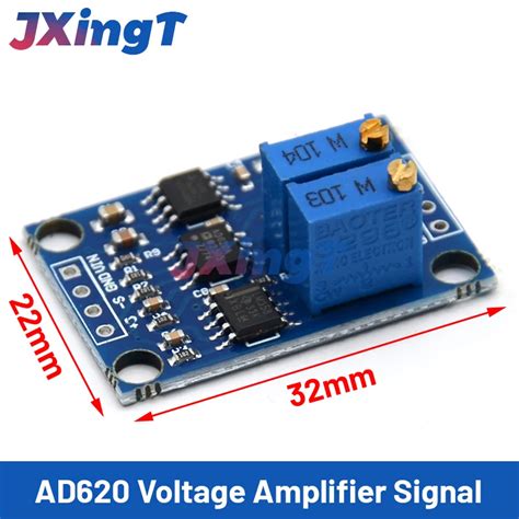 Ad620 Microvolt Mv Voltage Amplifier Signal Instrumentation Module