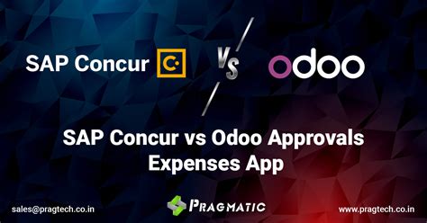 Sap Concur Vs Odoo Approvals Expenses App Pragmatic Techsoft