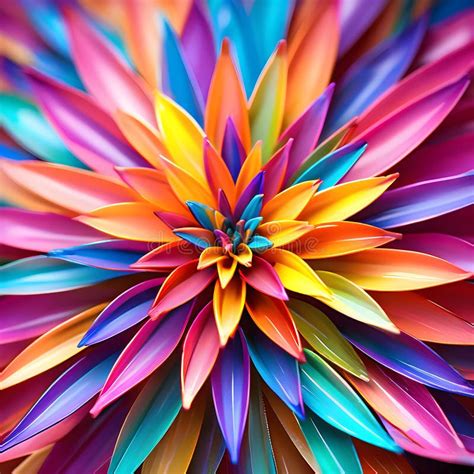 Radiant Lines Of Random Colors Bursting From The Center Generative Ai