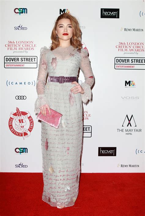 Florence Pugh 2018 Critics Circle Film Awards In London • Celebmafia
