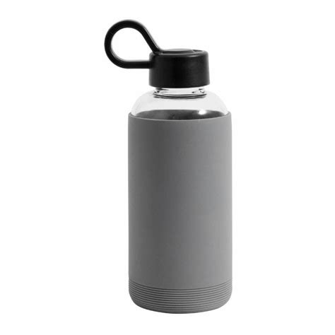 Vattenflaska Glas Grå Nordal