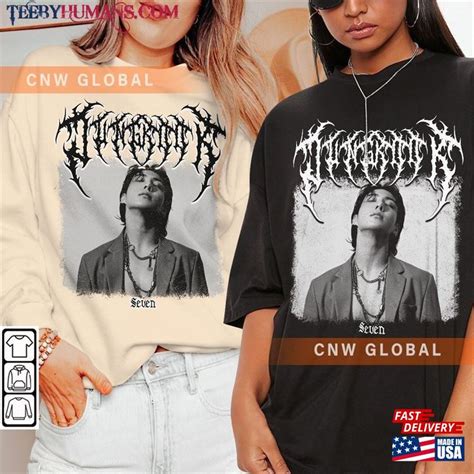Bts Jungkook Kpop Shirt Heavy Metal Seven Tee Jung Kook Jk Unisex T