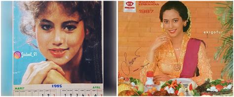 10 Potret Meriam Bellina Jadi Model Kalender Jadul Bikin Nostalg