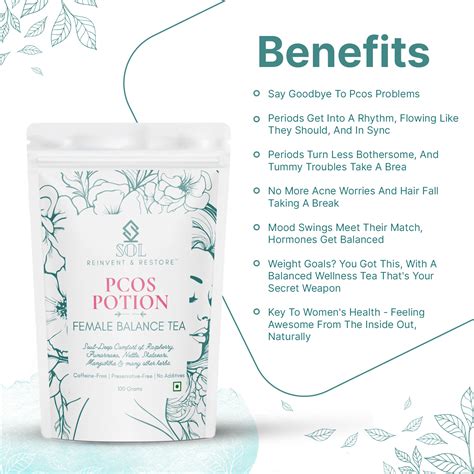 Pcos Pcod Tea Female Balance Herbal Tea Solshop