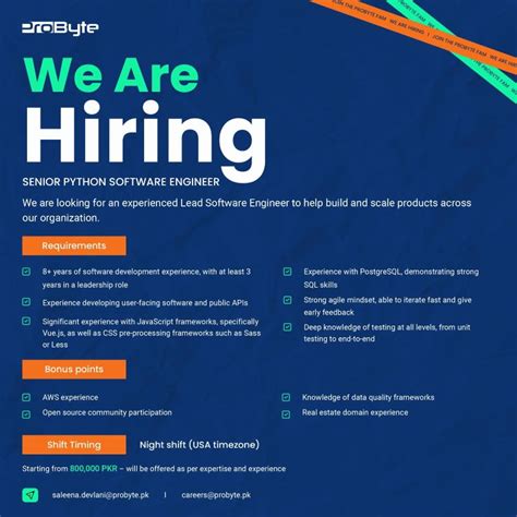 Probyte Pvt Ltd On Linkedin Pythonjobs Hiringalert