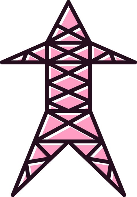 Electric Tower Vector Icon 19597134 Vector Art At Vecteezy