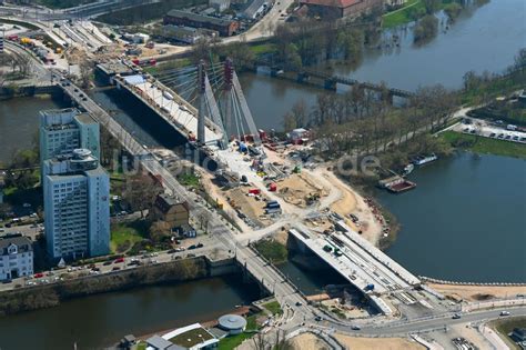 Magdeburg Von Oben Neubau Der Stra Enbr Cken Trasse Ersatzneubau