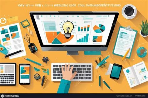 Collage Design Of Website Design Development Programming Seo Hands