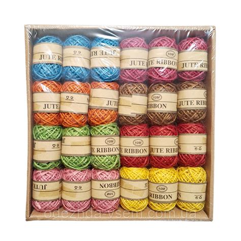Нитки джутовые Ribbon 10м Коричневый (ID#1652640412), цена: 19 ...
