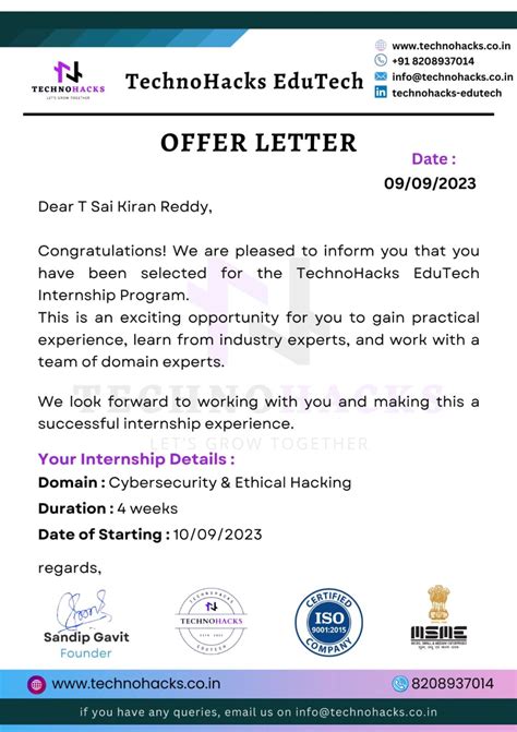 Internpe Intern Internpeinternship Careermove Sai Kiran Reddy