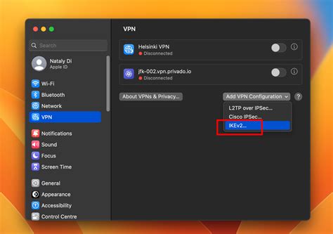 MacOS IKEv Manual Setup Privado