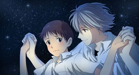 Ikari Shinji And Nagisa Kaworu Neon Genesis Evangelion And More Drawn By I P Danbooru