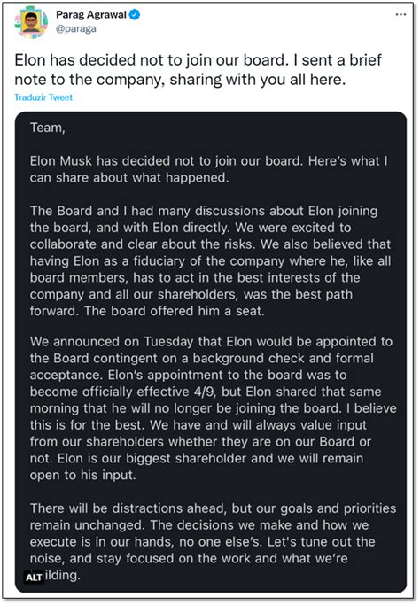 Elon Musk Decide Não Integrar Conselho Do Twitter