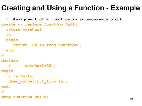 Ppt Oracle Stored Procedures Functions Powerpoint Presentation Free Download Id 5057492