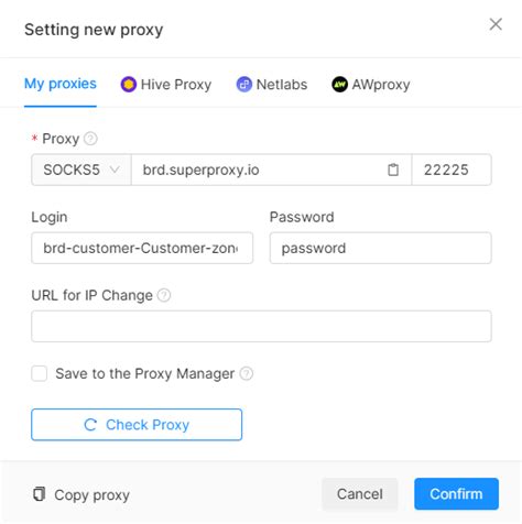 Connecting Bright Data Proxies Octo Browser Docs