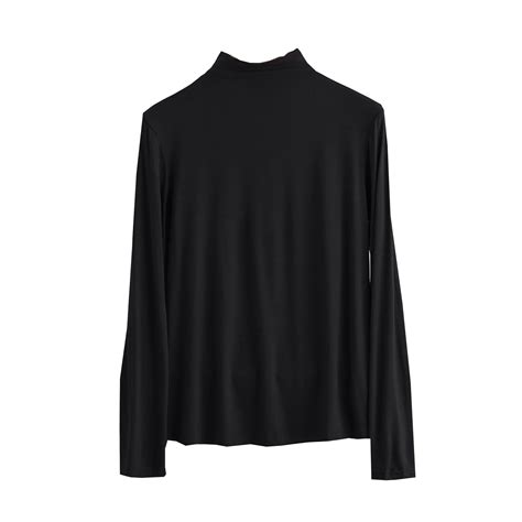 Kaemgyyd Womens Pajamas Top Soft Warm Long Sleeves Mock Neck Sleep