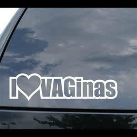 Love Vaginas JDM Car Window Decal Stickers DecalChimp