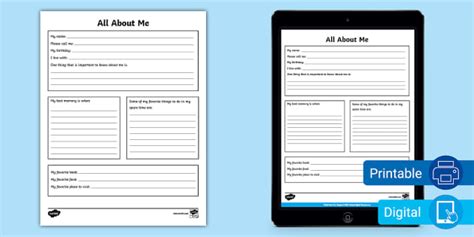 All About Me For Adult Learners Hecho Por Educadores